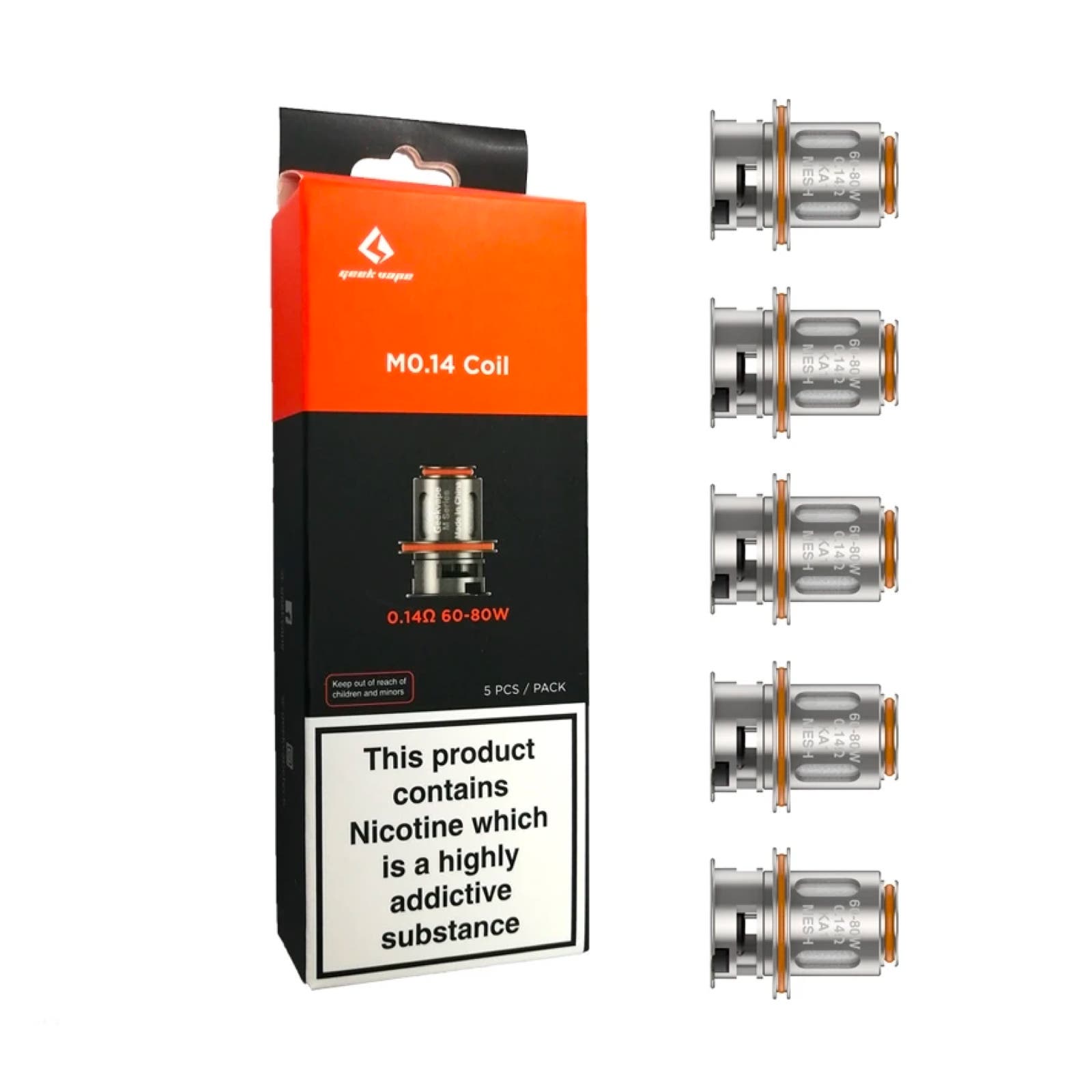 Geekvape M Series Coils 0.14ohm Mesh - Singles and Packs of 5